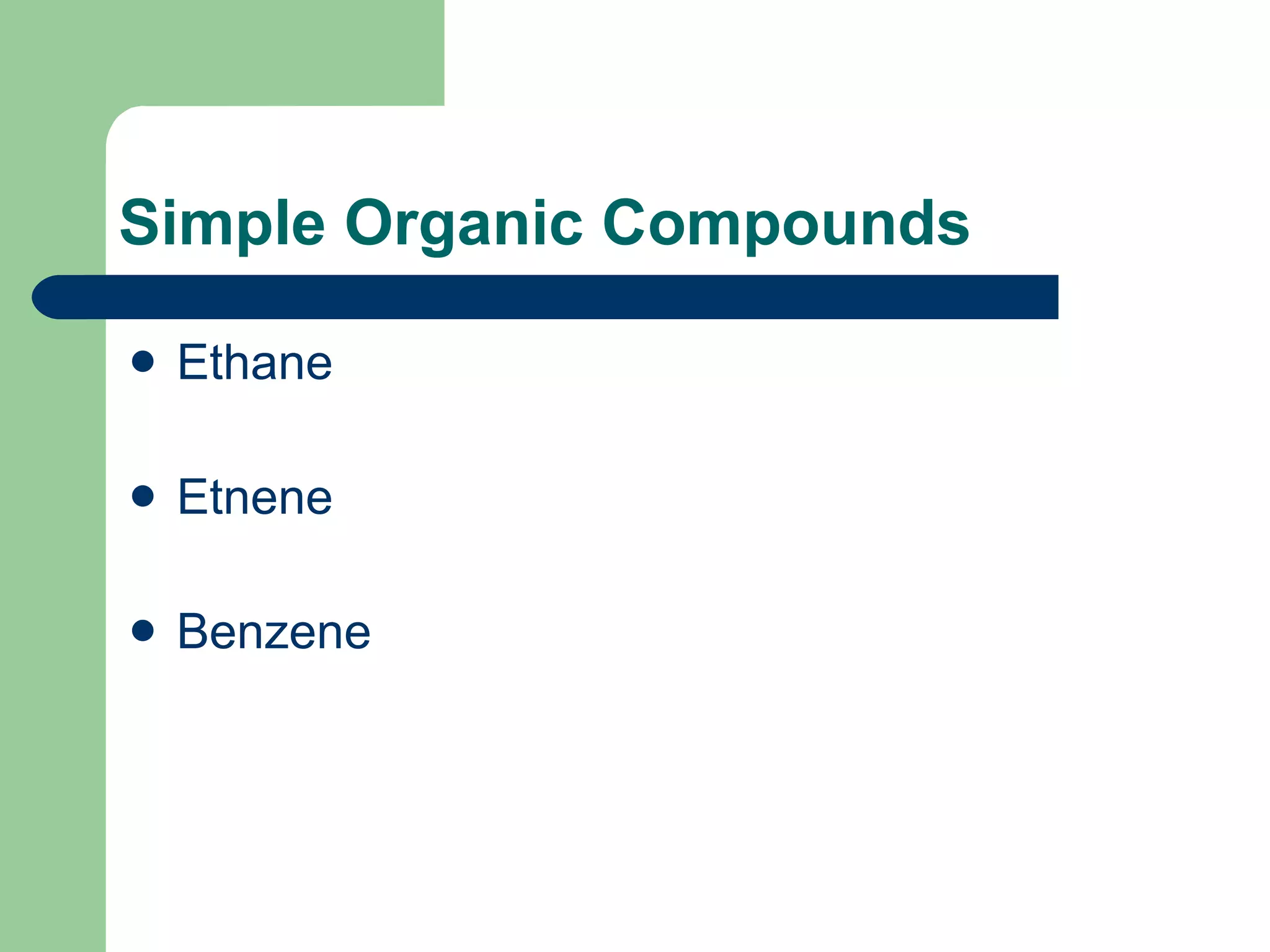 Shapes And Bond Angles Of Simple Organic Compounds | PPT