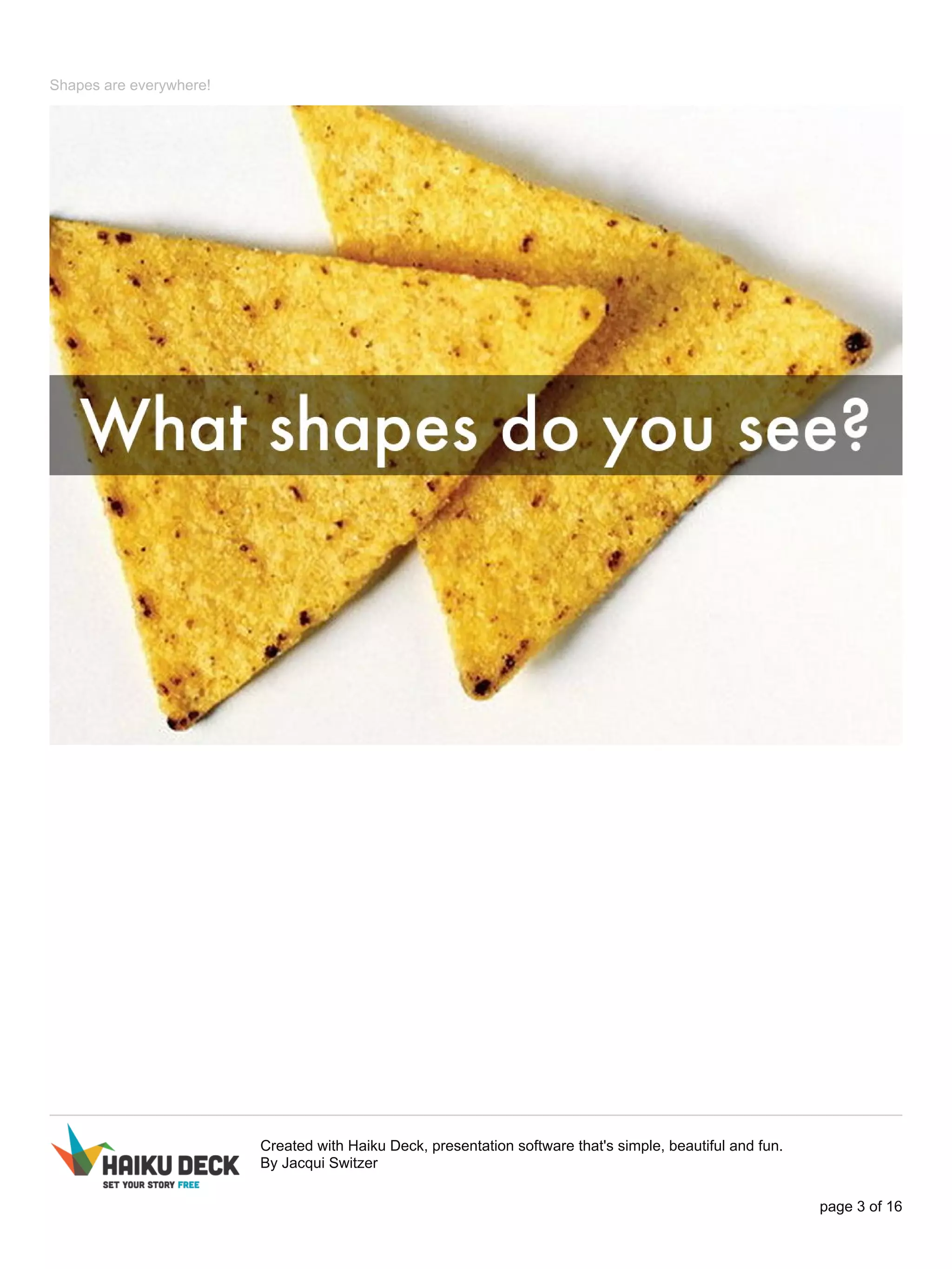 Shapes are everywhere! | PDF