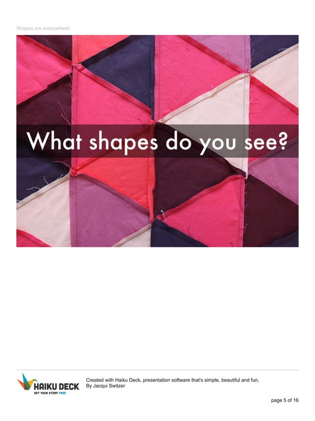 Shapes are everywhere! | PDF