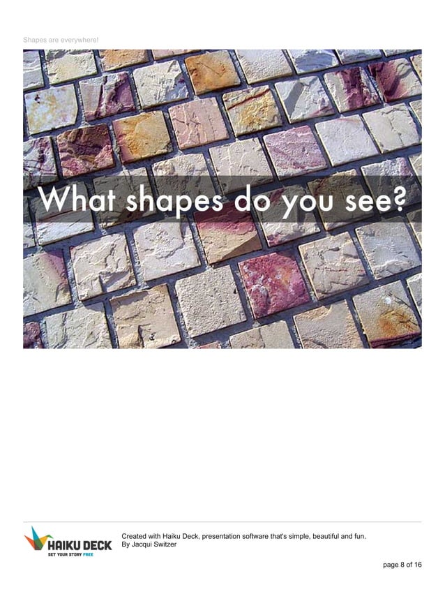 Shapes are everywhere! | PDF