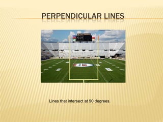 Perpendicular Lines In Sports