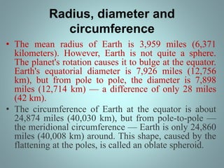 Shape, size and motions of the earth 1 | PPTX