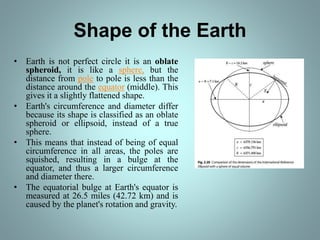 Shape, size and motions of the earth 1 | PPTX