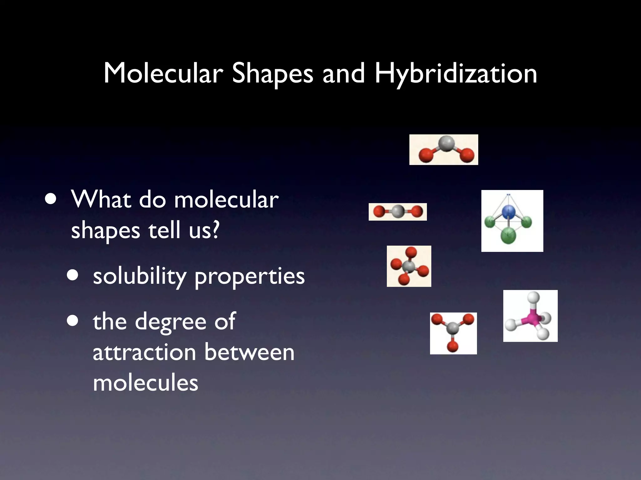 Molecular Shapes & Hybridization | ZIP | Chemistry | Science
