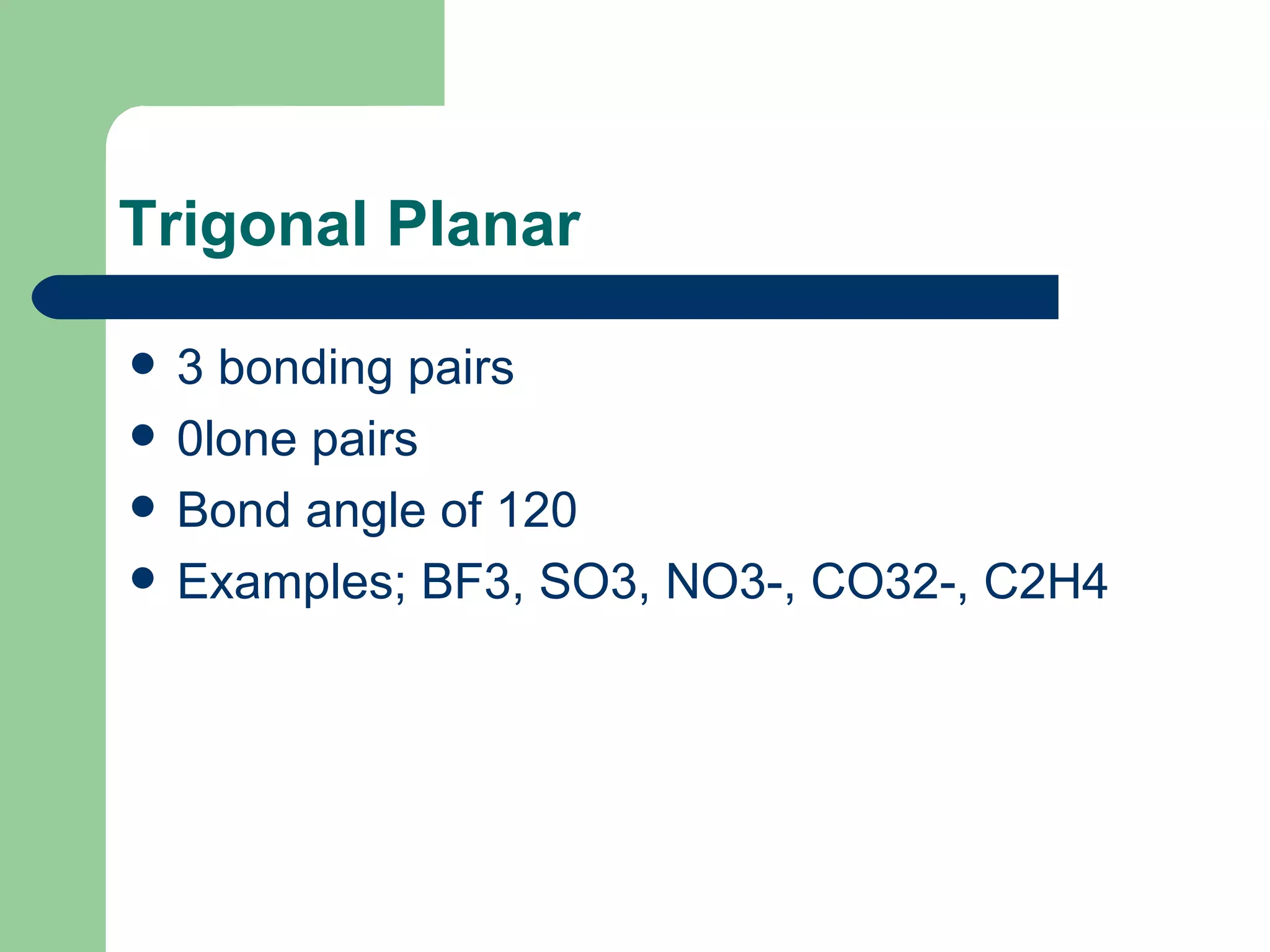 Shapes Of And Bond Angles In Simple Molecules | PPT