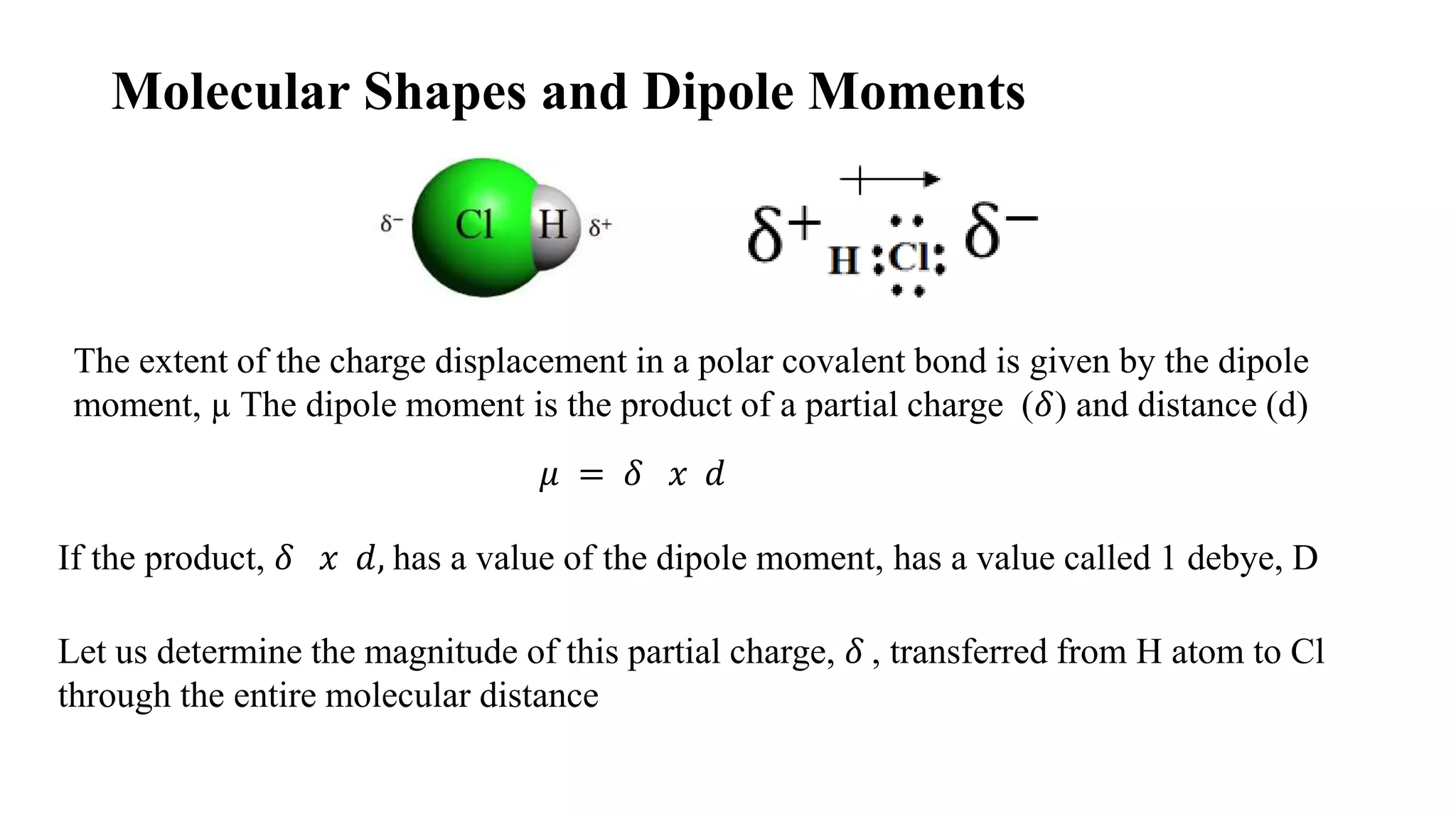 Shapes of molecules 10(3) | PPTX