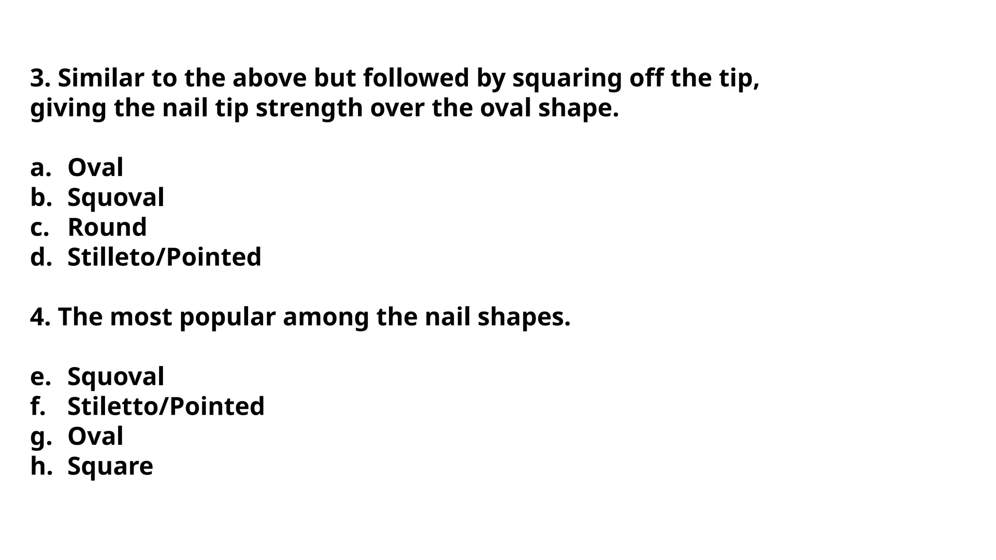 Shapes of Nail ppt.pptx secondary high school. | PPT