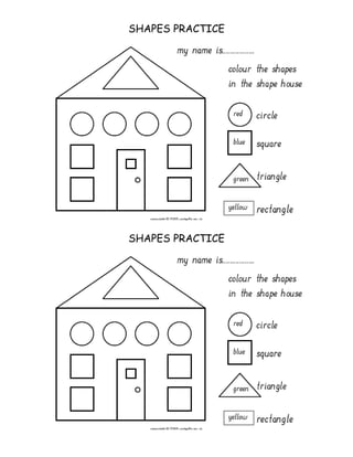 Shapes practice | PDF