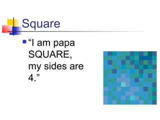 Shapes (preschool math) | PPT | Children\'s Music | Music