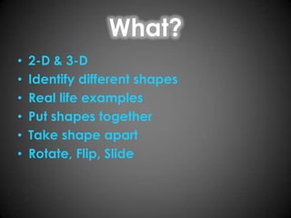 Shapes slide show | PPTX