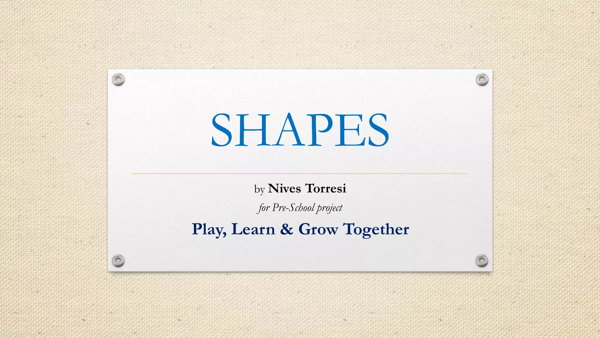 Shapes slide presentation - Preschool | PPTX | Early Childhood ...
