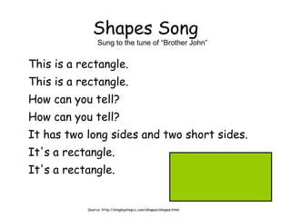 Shapes song | PPT