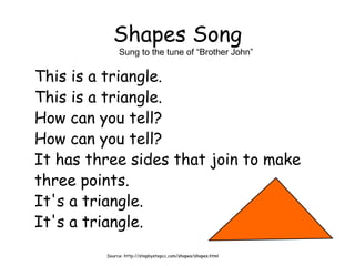 Shapes song | PPT