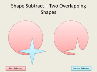 Shape Subtract in PowerPoint