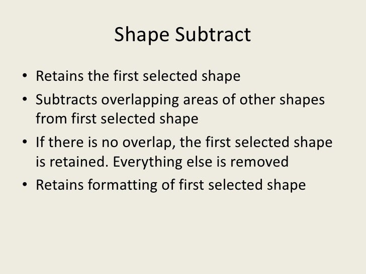 Shape Subtract in PowerPoint