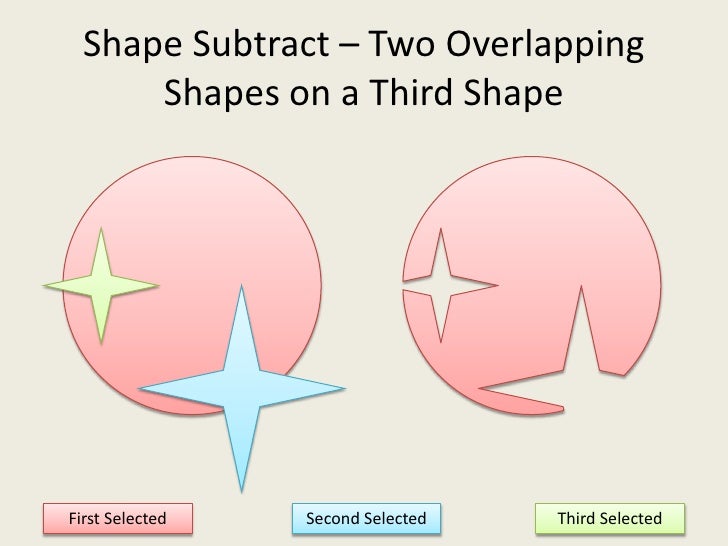 Shape Subtract in PowerPoint