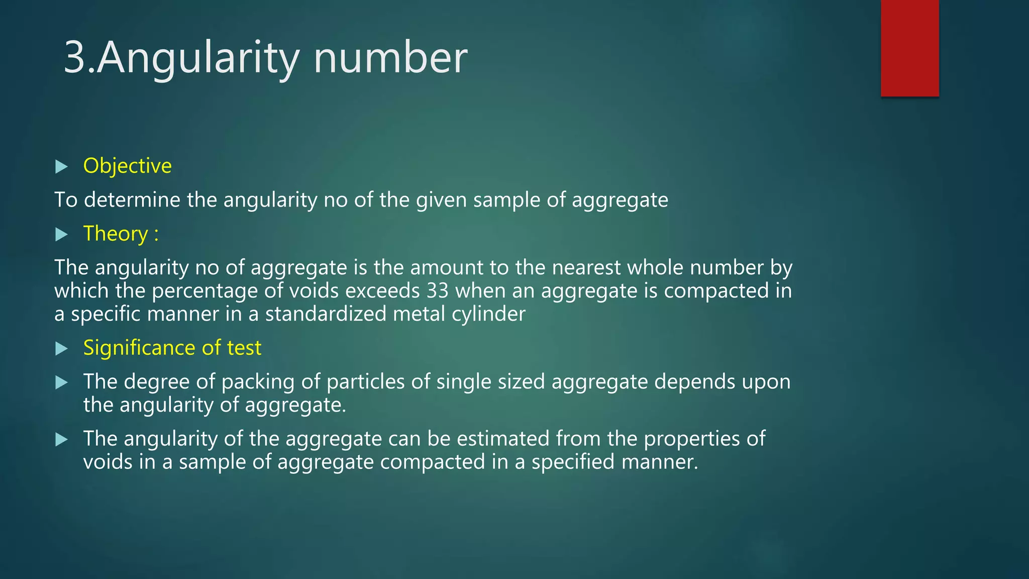 Shape tests of aggregate | PPTX