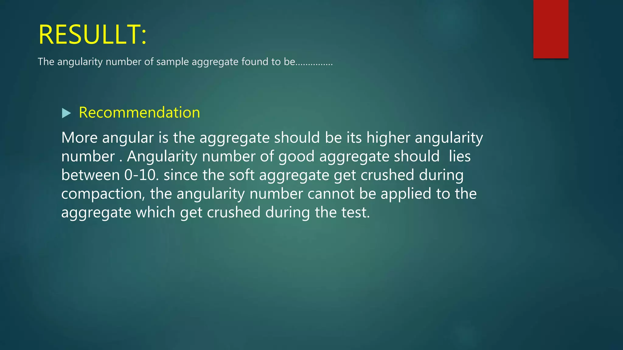 Shape tests of aggregate | PPTX