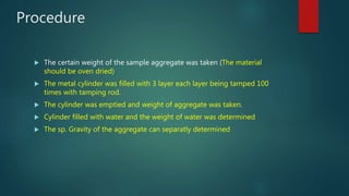 Shape tests of aggregate | PPTX