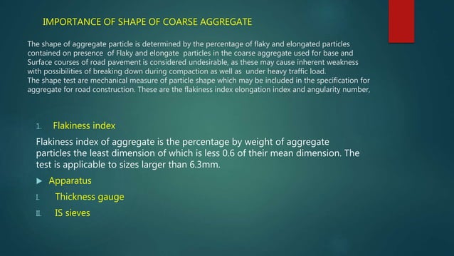 Shape Tests Of Aggregate Pptx