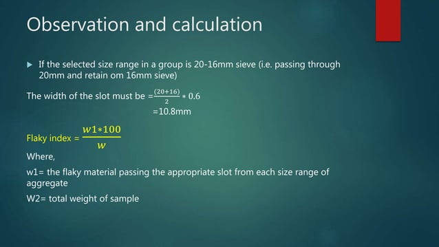 Shape tests of aggregate | PPTX