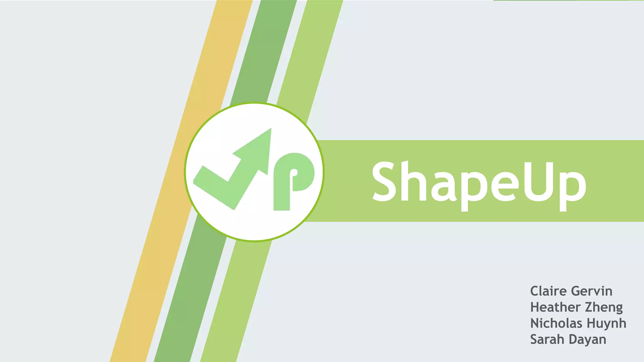 Shape up final presentation | PPTX
