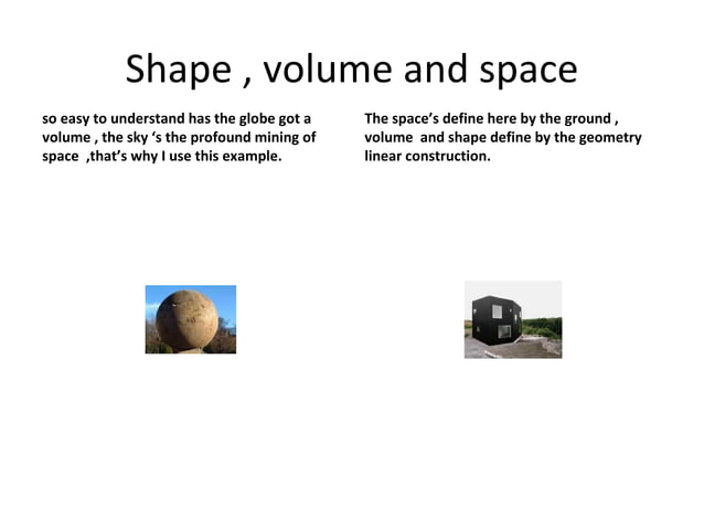 Shape,volume and space | PPT | Geography | Science