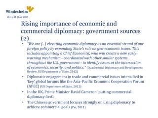 Shaping Commercial Diplomacy of the Future | PDF