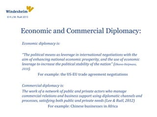 Shaping Commercial Diplomacy of the Future | PDF