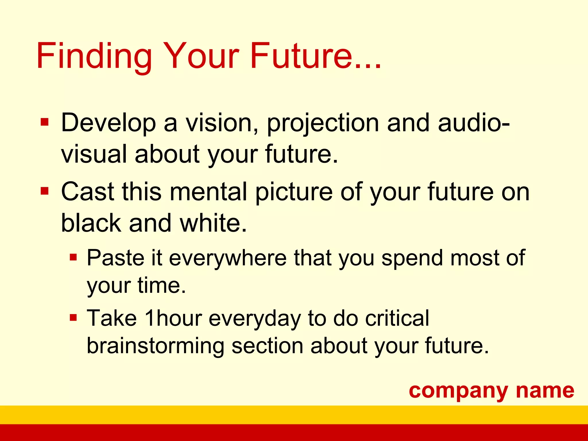 Shaping your future | PPTX