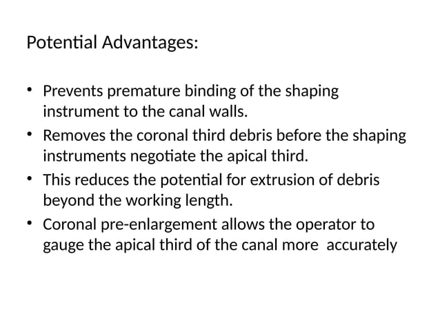 SHAPING AND CLEANING OF RADICULAR SPACE.pptx | Dental Health | Diseases ...