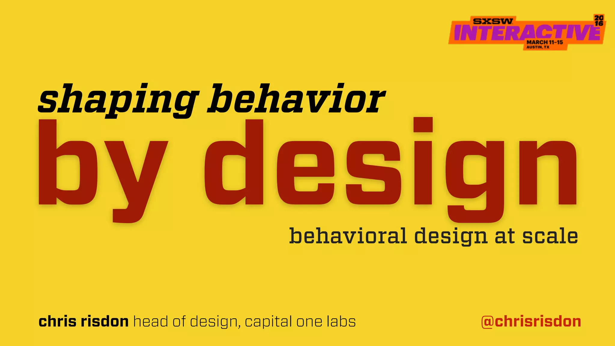 Shaping Behavior by Design SxSW 2016 | PDF