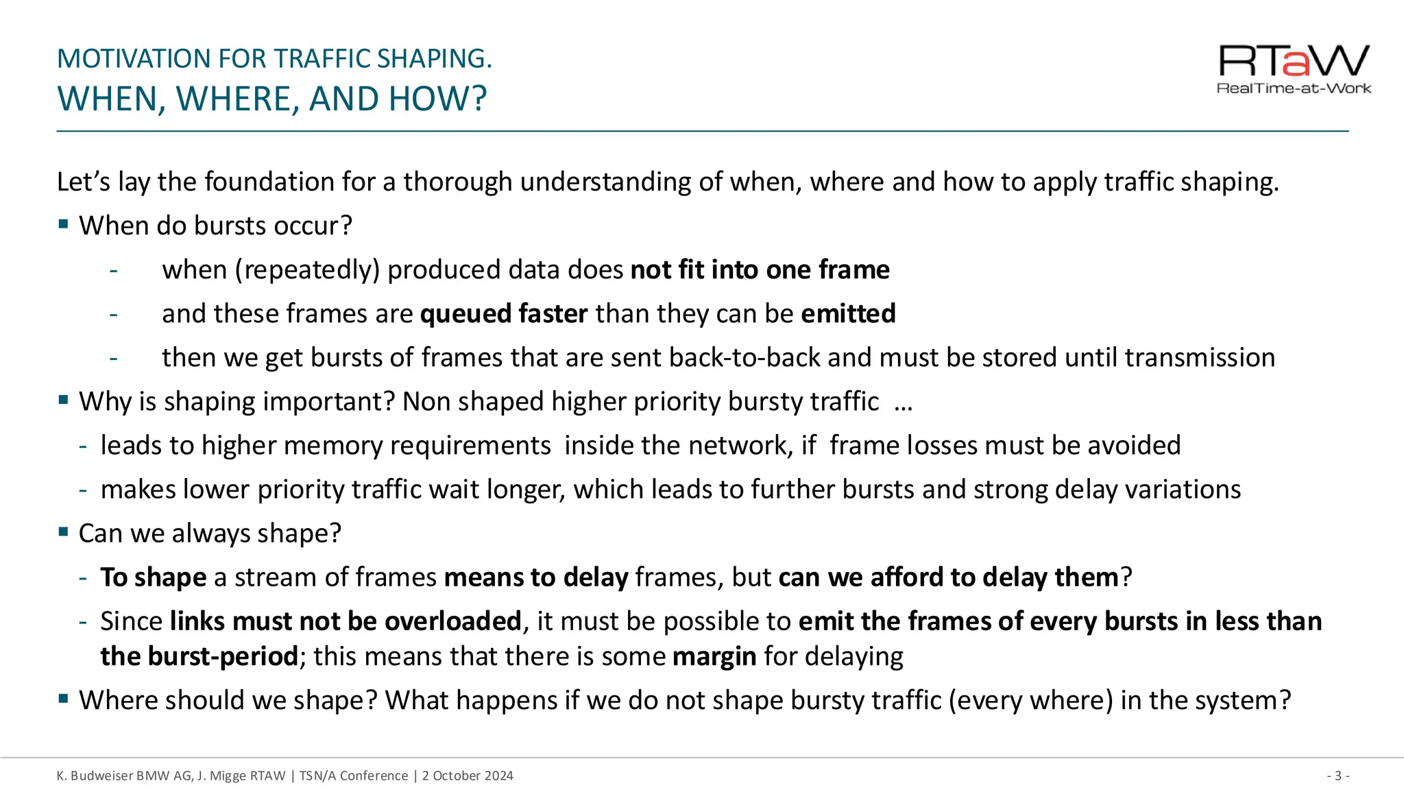 AUTOMOTIVE SYSTEM REQUIREMENTS ON TRAFFIC SHAPING | PDF