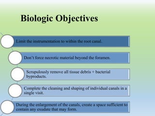 cleaning and shaping of root canal therapy | PPTX