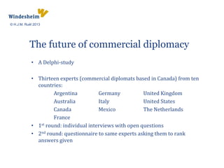 Shaping commercial diplomacy of the future h.ruel