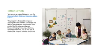 Shaping Futures Exploring The Diploma In Early Childhood Education