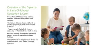 Shaping Futures Exploring The Diploma In Early Childhood Education