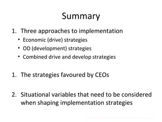 Shaping implementation strategies | PPT