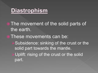 Shaping of the earth | PPTX