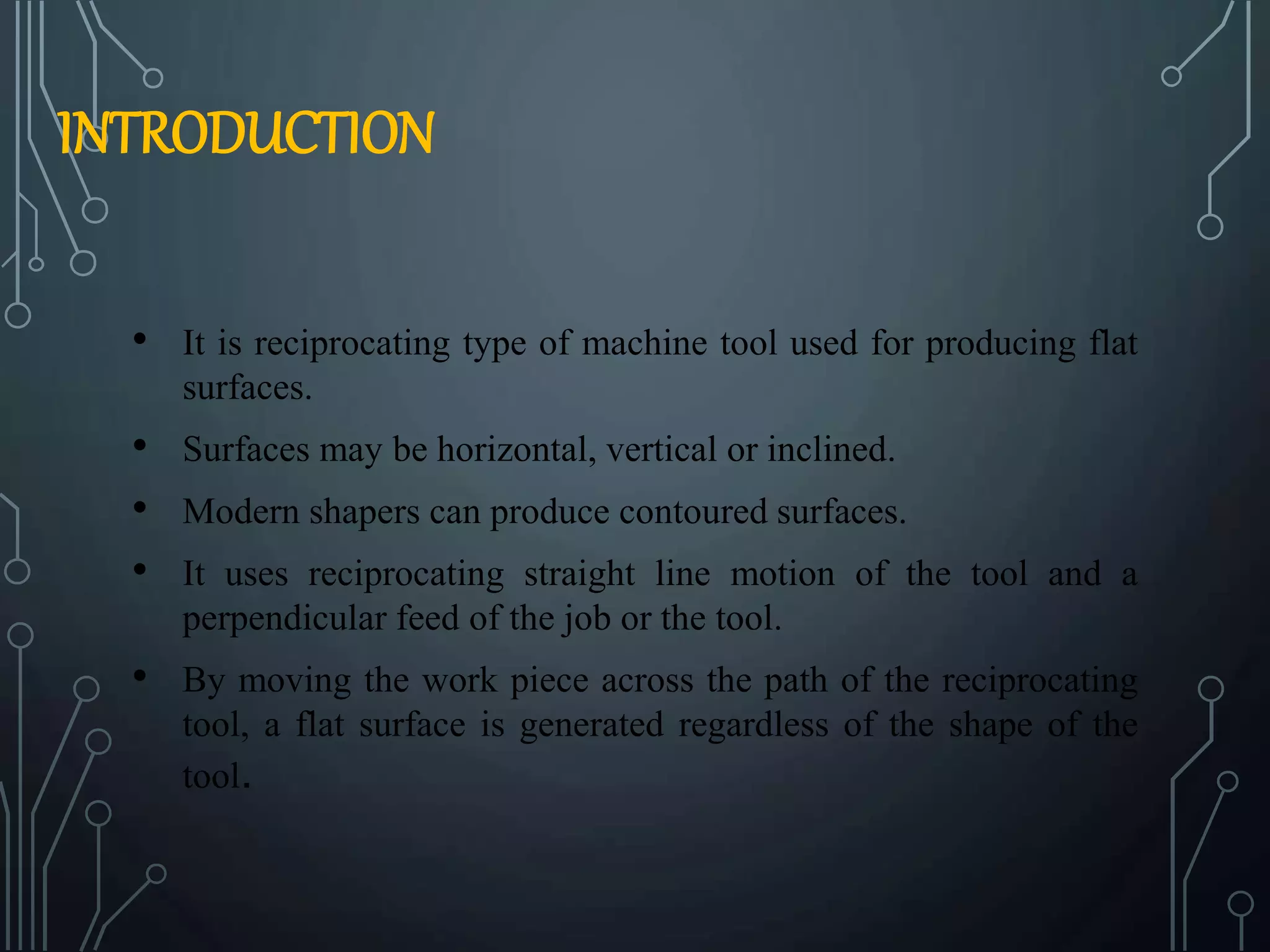 Shaping operation (Workshop Technology) | PPT