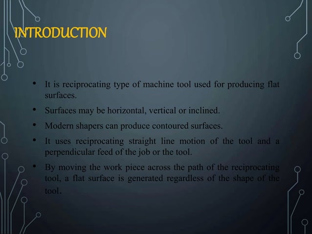 Shaping operation (Workshop Technology) | PPT