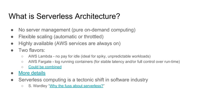 Shaping serverless architecture with domain driven design patterns | PPT