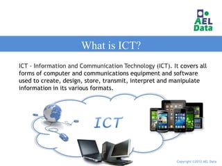 Shaping the Future of Education & Training with ICT | PPT