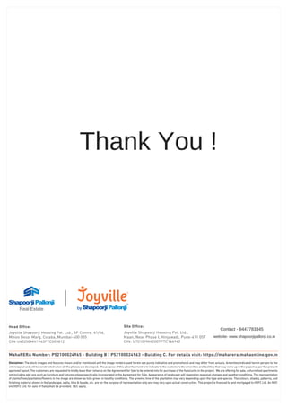 Shapoorji Pallonji Joyville Sensorium e brochure | PDF