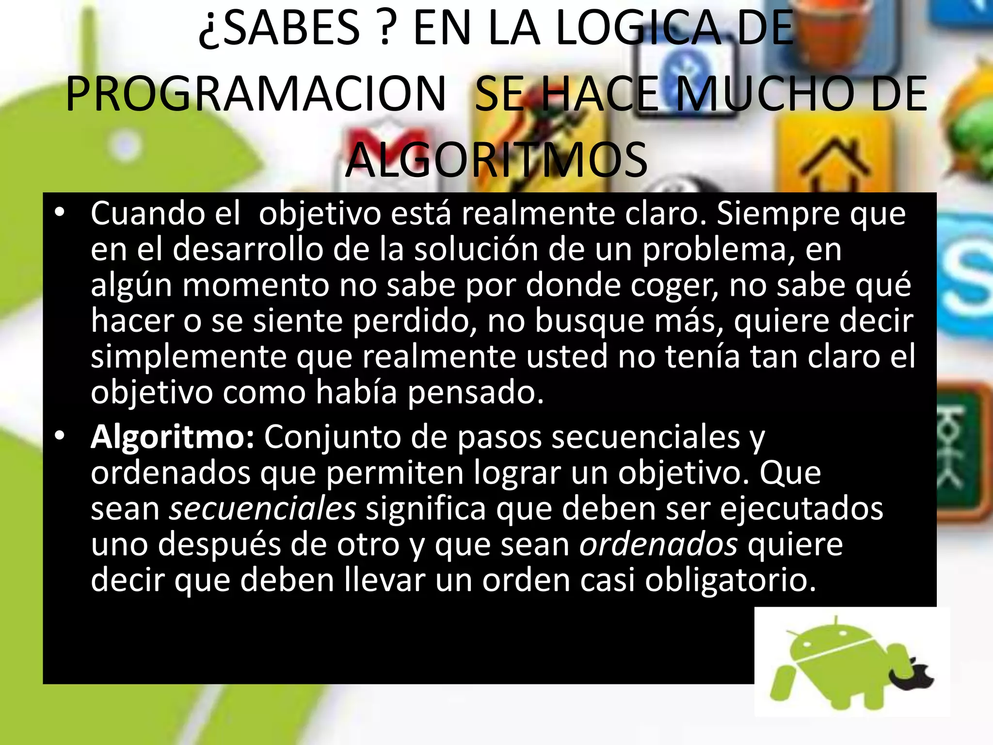 LOGICA DE PROGRAMACION | PPTX