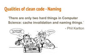 Sharable of qualities of clean code | PDF