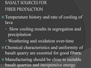 basalt fibre | PPTX
