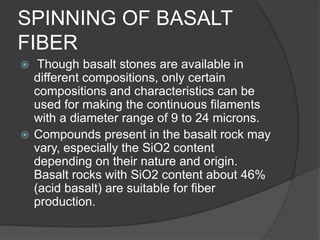 basalt fibre | PPTX