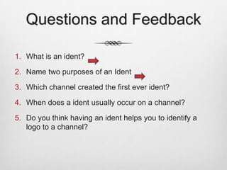 Design And Purpose Of Television Idents | PPTX