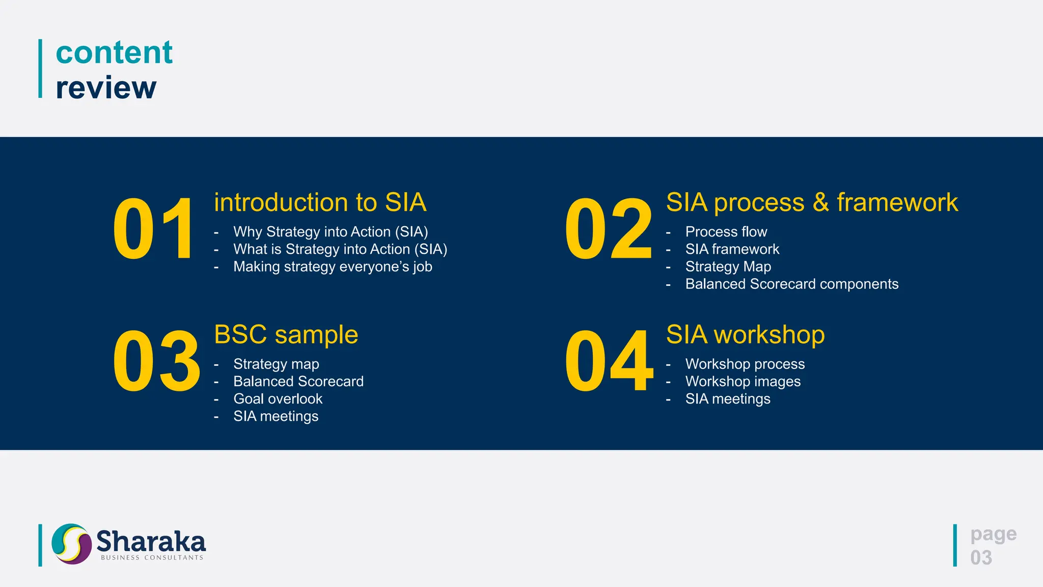 Strategy into Action SIA | PPTX